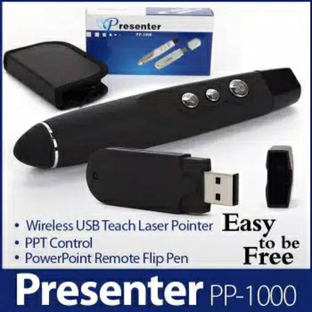 Jual PRESENTER LASER POINTER WIRELESS PP 1000 ( UNTUK PRESENTASI) | Shopee Indonesia