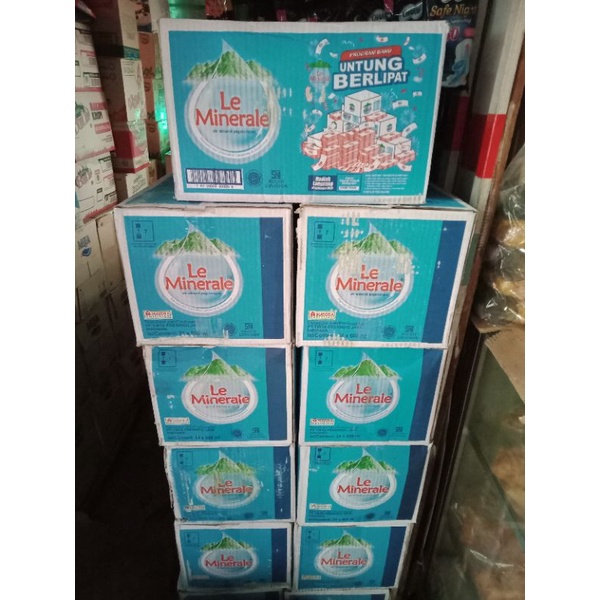 Jual Le Minerale Air Mineral 600ml ( 1 Karton Isi 24 Pcs ) | Shopee ...