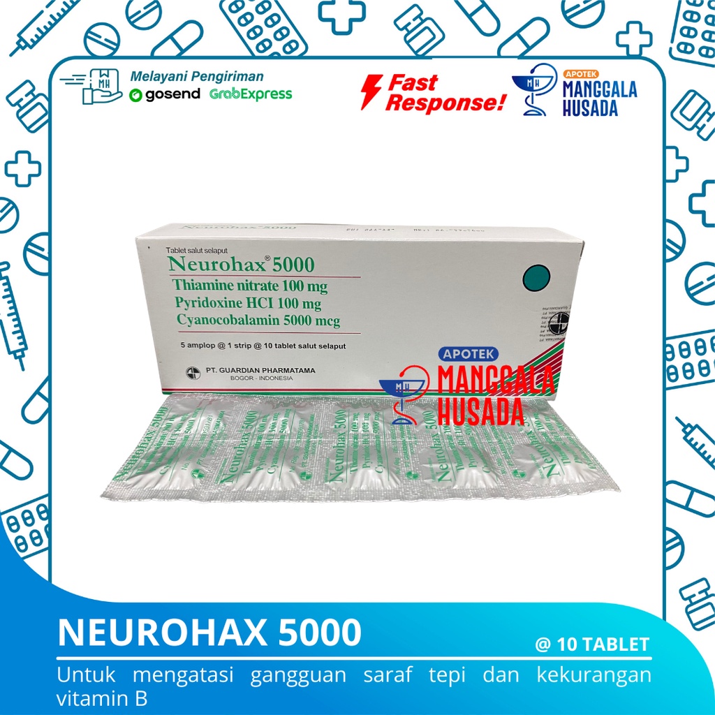 Jual NEUROHAX 5000 PER STRIP @ 10 TABLET | Shopee Indonesia