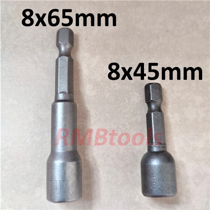 Jual DAYA MAGNET KUAT MATA OBENG SOCK ROOFING BAJA RINGAN 8 X 45 MM & 8 X 65 MM KUNCI DRILLING ...