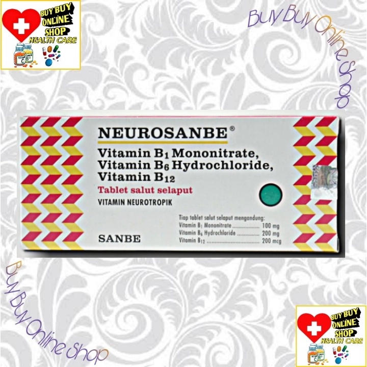 Jual Neurosanbe 100 Tablet Vitamin B1 B6 B12 | Shopee Indonesia