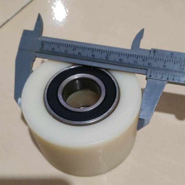 Jual Roda Hand pallet 80 x 50 mm nylon asli Roda handpalet nilon ...