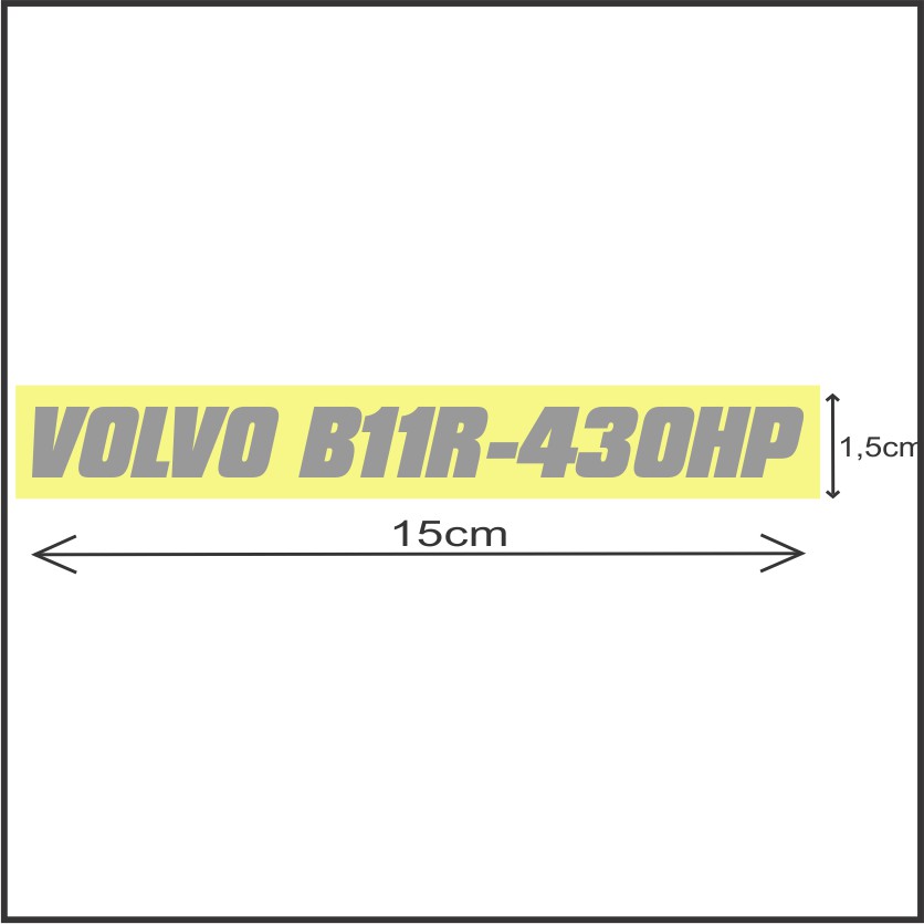 Jual sticker stiker bus bis volvo B11R - 430HP | Shopee Indonesia