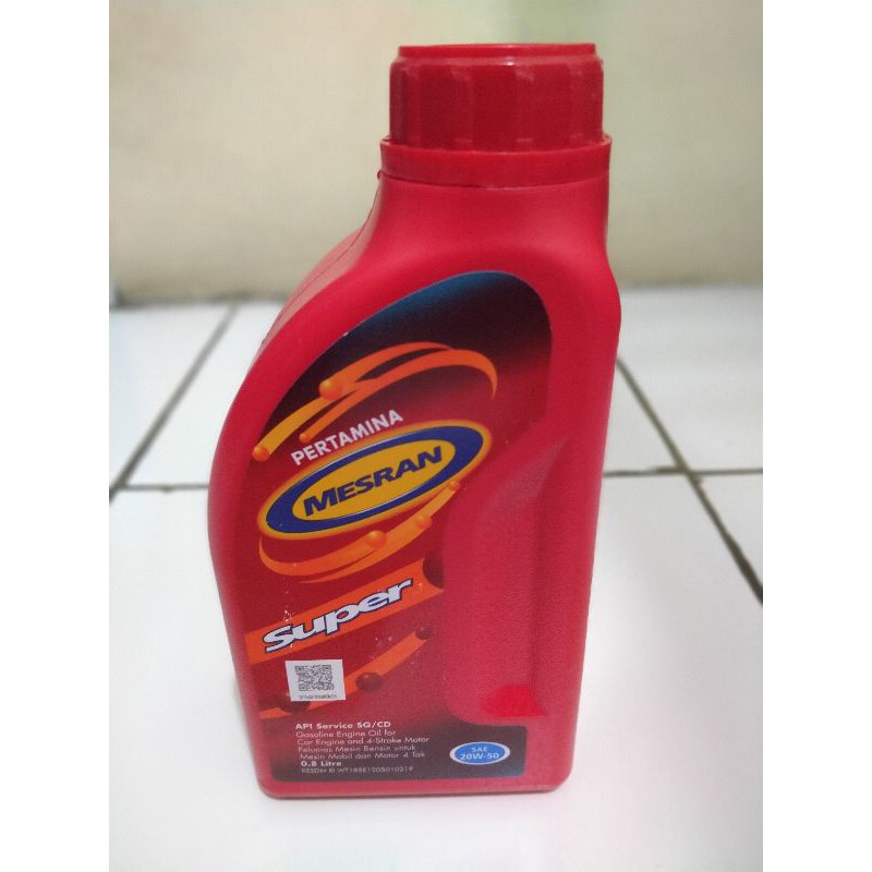 Jual Original Oli Pertamina Mesran Super 0,8L SAE 20W-50 | Shopee Indonesia