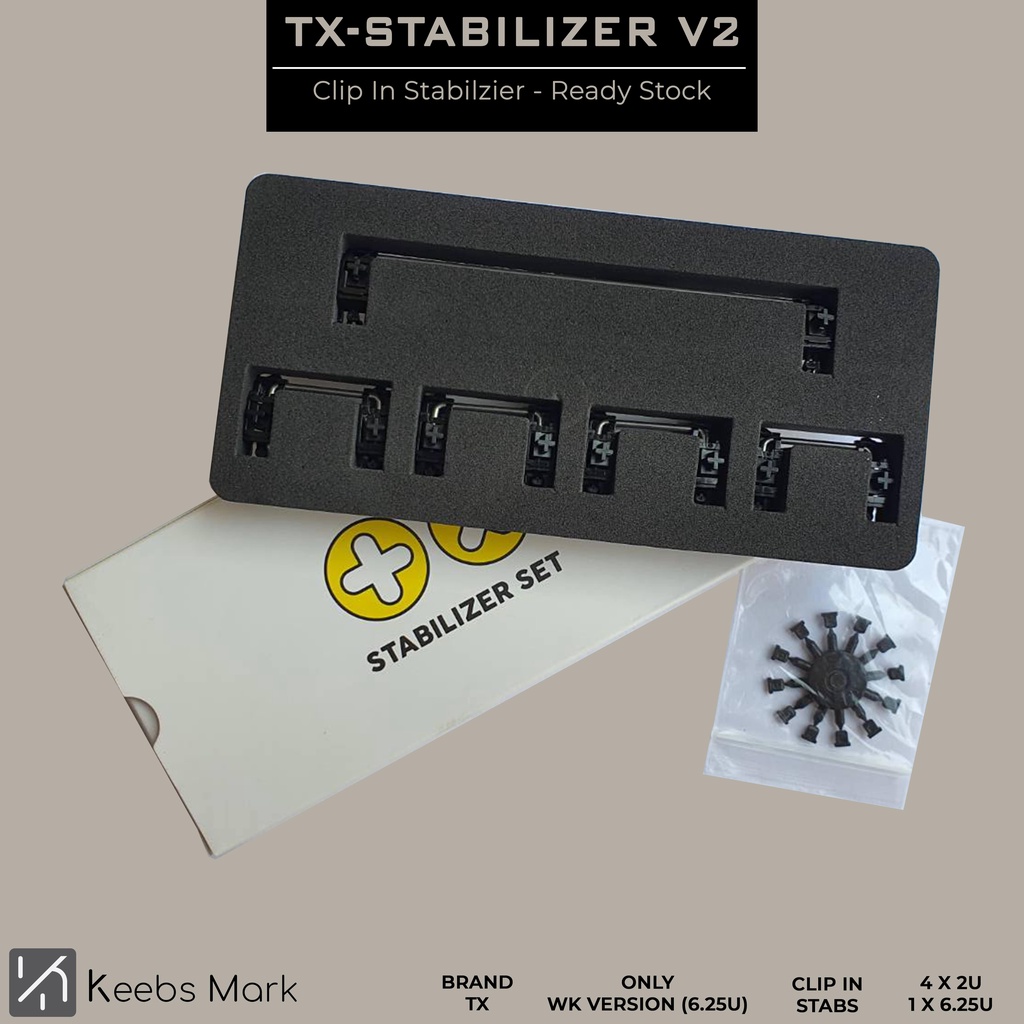 Jual TX - Stabilizer Clip in Mechanical Keyboard | Shopee Indonesia
