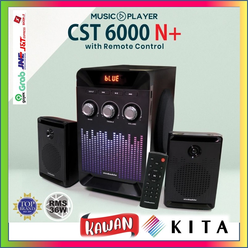 Jual Speaker Bluetooth Simbadda CST 7000N+ Subwoofer Bass Power LED ...