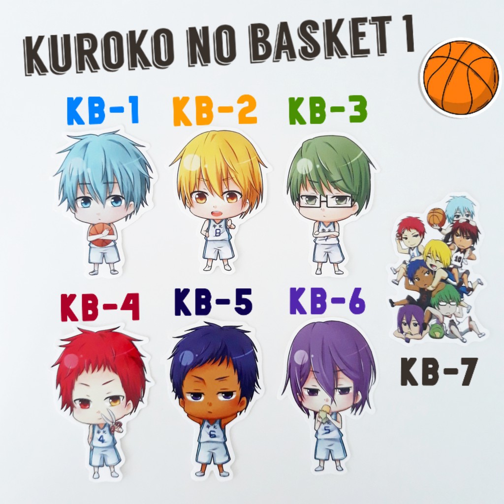 Jual Sticker Anime Kuroko No Basket 1 / Kuroko No Basuke / Kuroko's ...