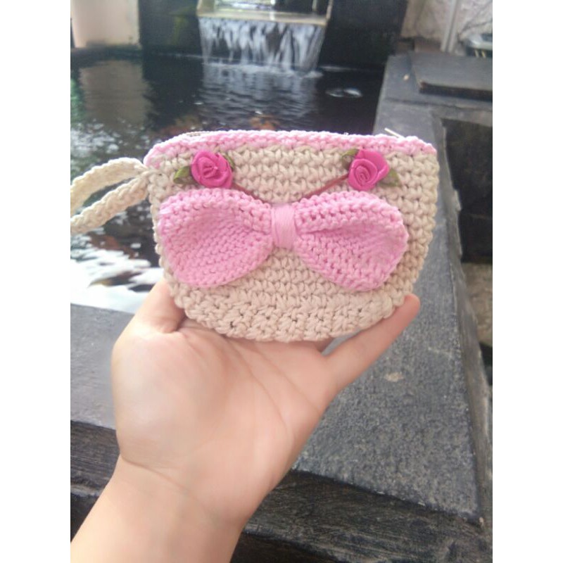 Jual Dompet Koin/Dompet Rajut | Shopee Indonesia