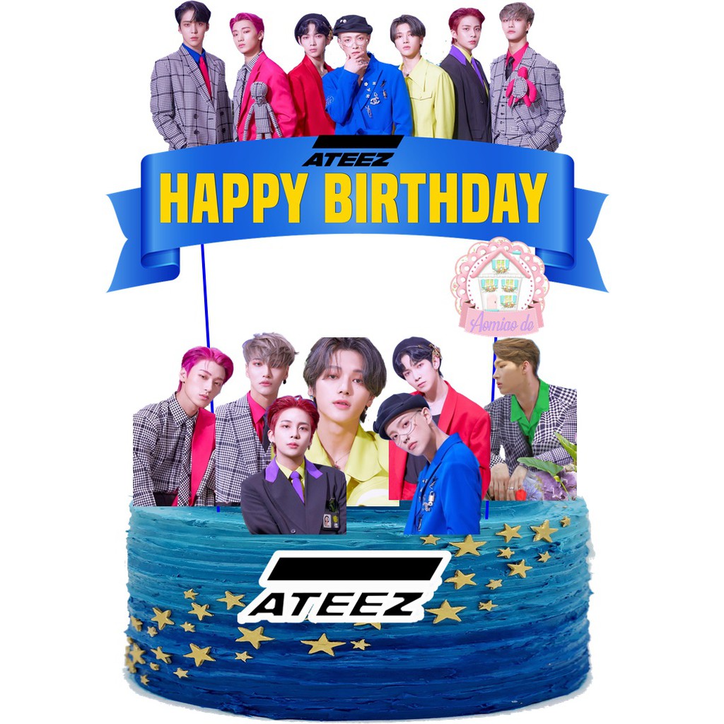 Jual KPOP ATEEZ CAKE TOPPER | Shopee Indonesia