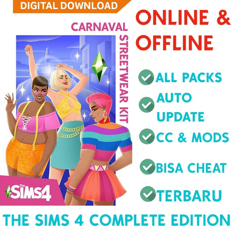 Jual The Sims 4 Complete Edition Fullpack (online and offline version ...