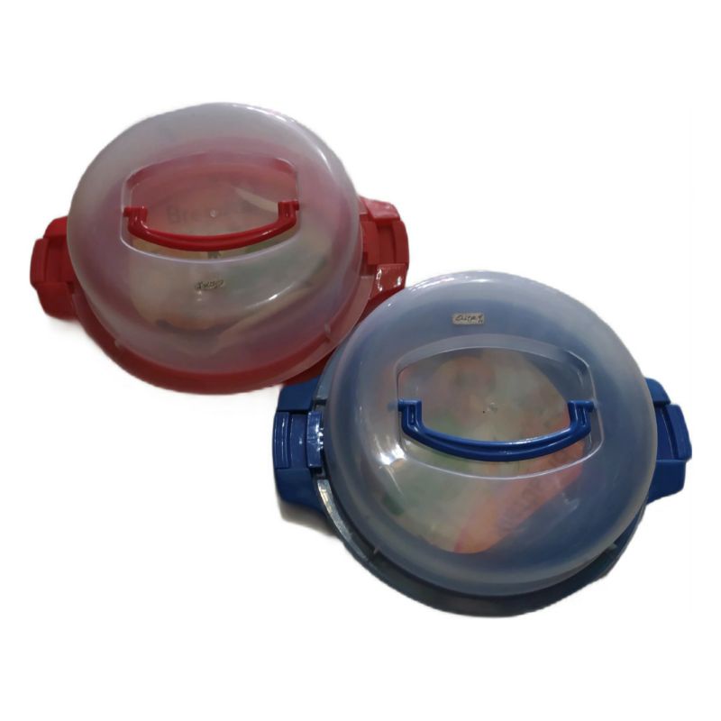 Jual Tempat Roti Tawar Tutup Bening Tempat Kue Tempat Gorengan Bulat ...