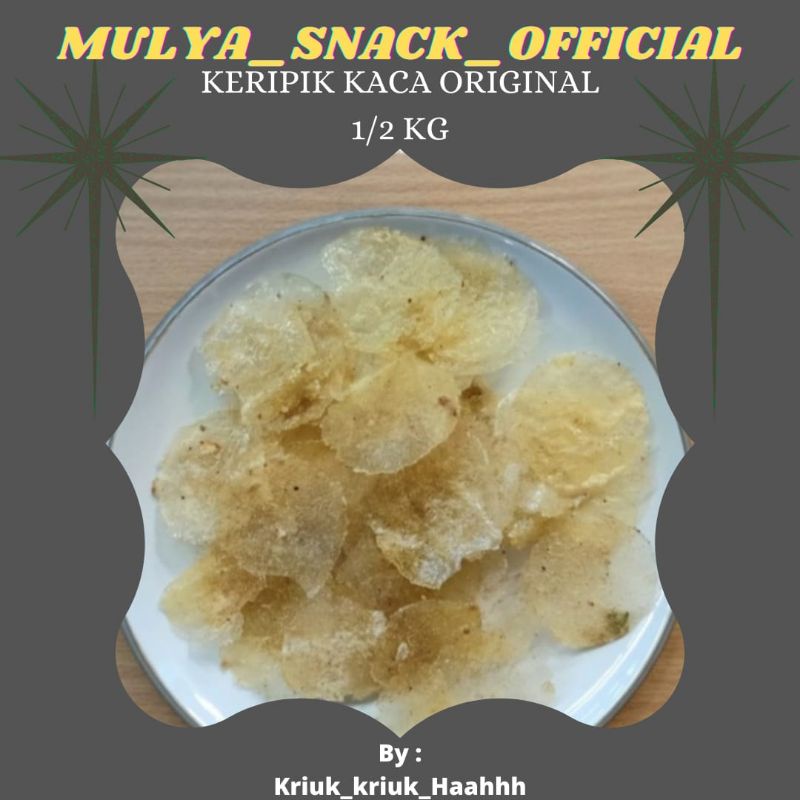 Jual KERIPIK KACA / KRIPIK KACA original 500gr / kripca original asin ...