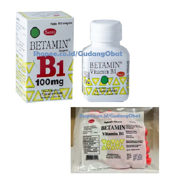 Jual Betamin B1 Tablet 100's ( Bungkus ), Betamin B1 Tablet 100's ...