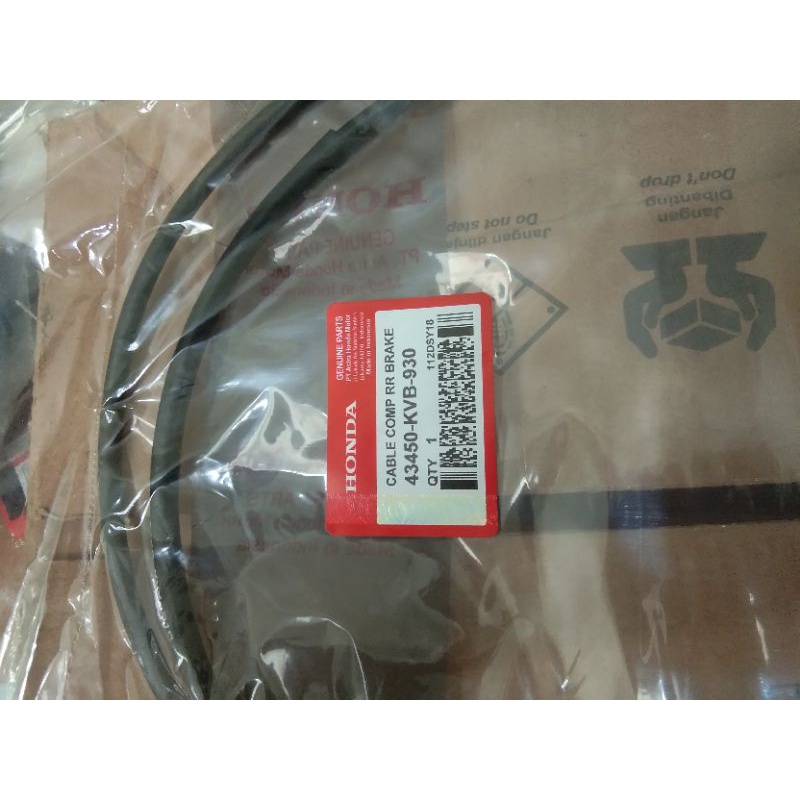 Jual kabel rem belakang honda beat fi vario dan scoopy | Shopee Indonesia