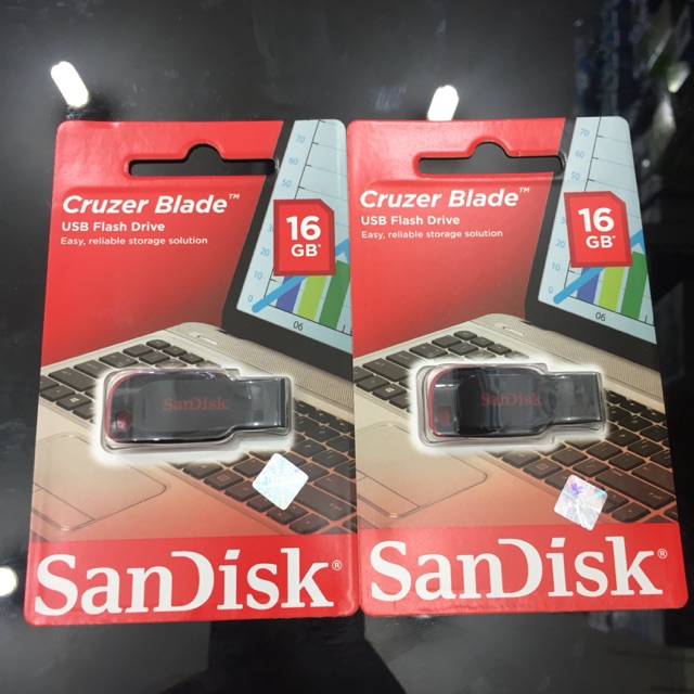 Jual FLASHDISK SANDISK 16GB / USB FLASH 16GB / SANDISK CRUZER BLADE ...