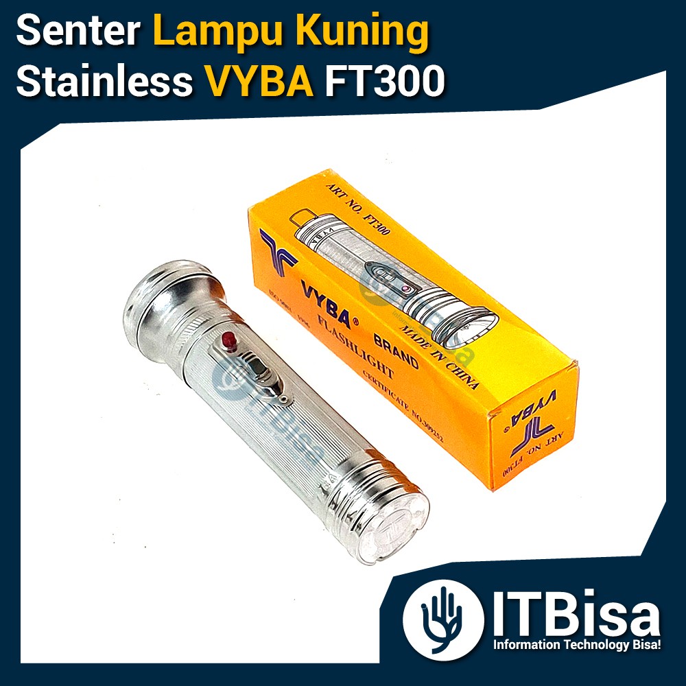 Jual ITBisa - Senter VYBA NOS FT300 Lampu Cahaya Kuning Jadul Ospek ...