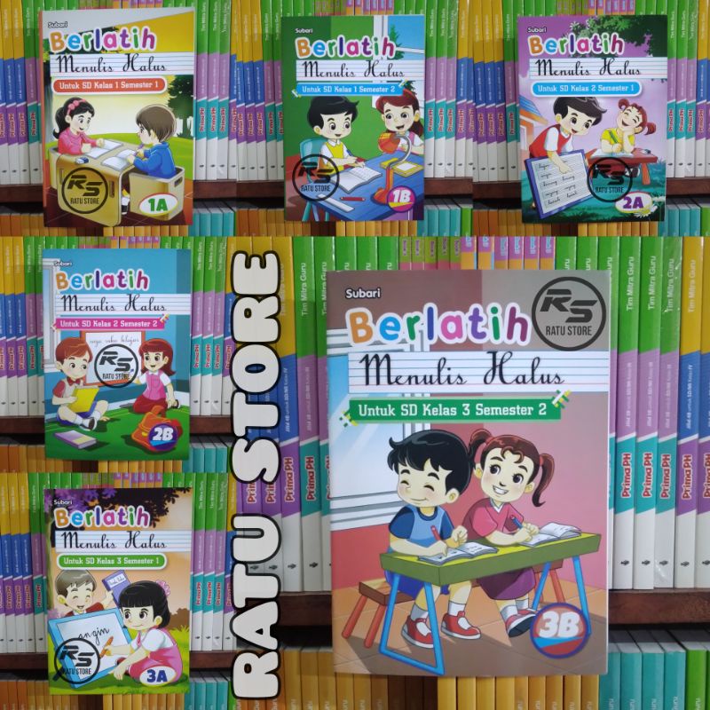 Jual Buku Berlatih Menulis Halus SD Kelas 1 2 3 Jilid 1A 1B 2A 2B 3A 3B ...