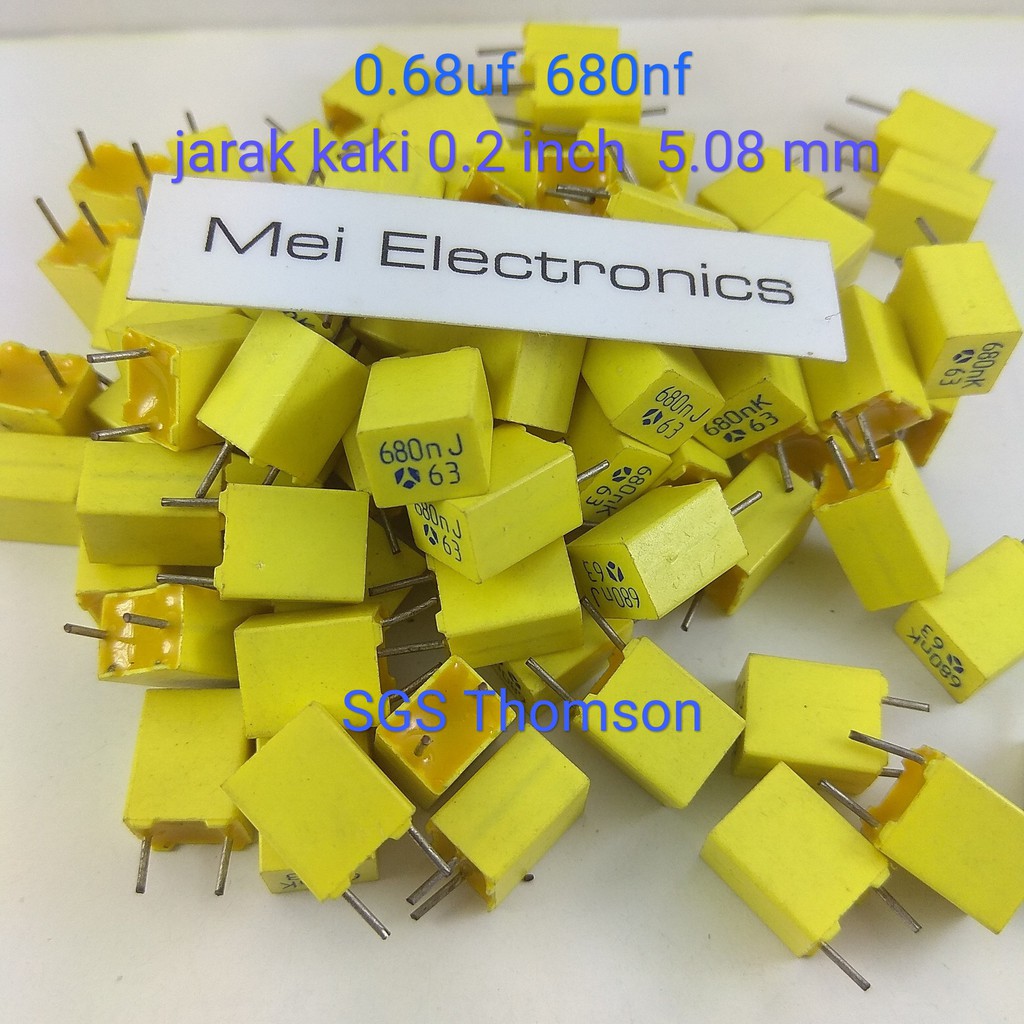 Jual Capacitor Film MKM 0.68uf 680nf 63v SGS Thomson | Shopee Indonesia