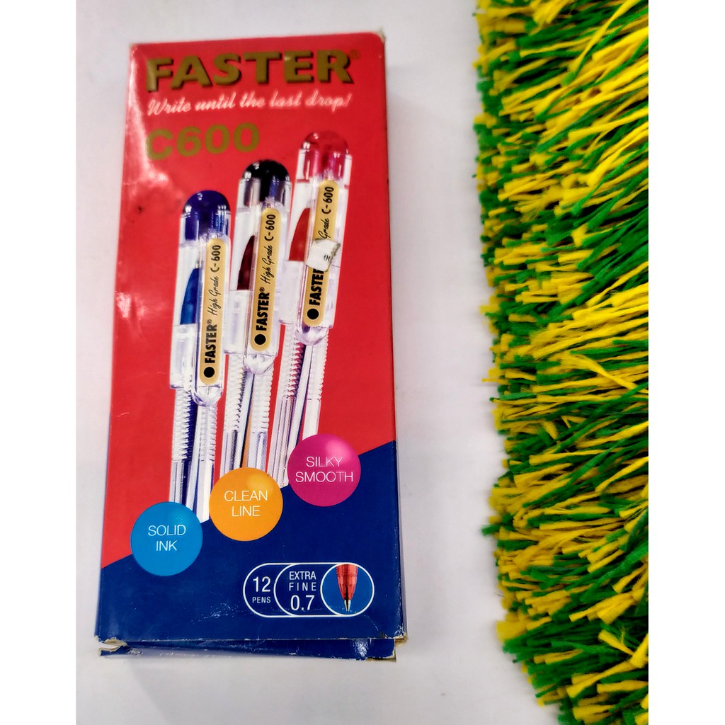 Jual Pulpen/Ballpoint Faster C-600 Tinta Hitam | Shopee Indonesia