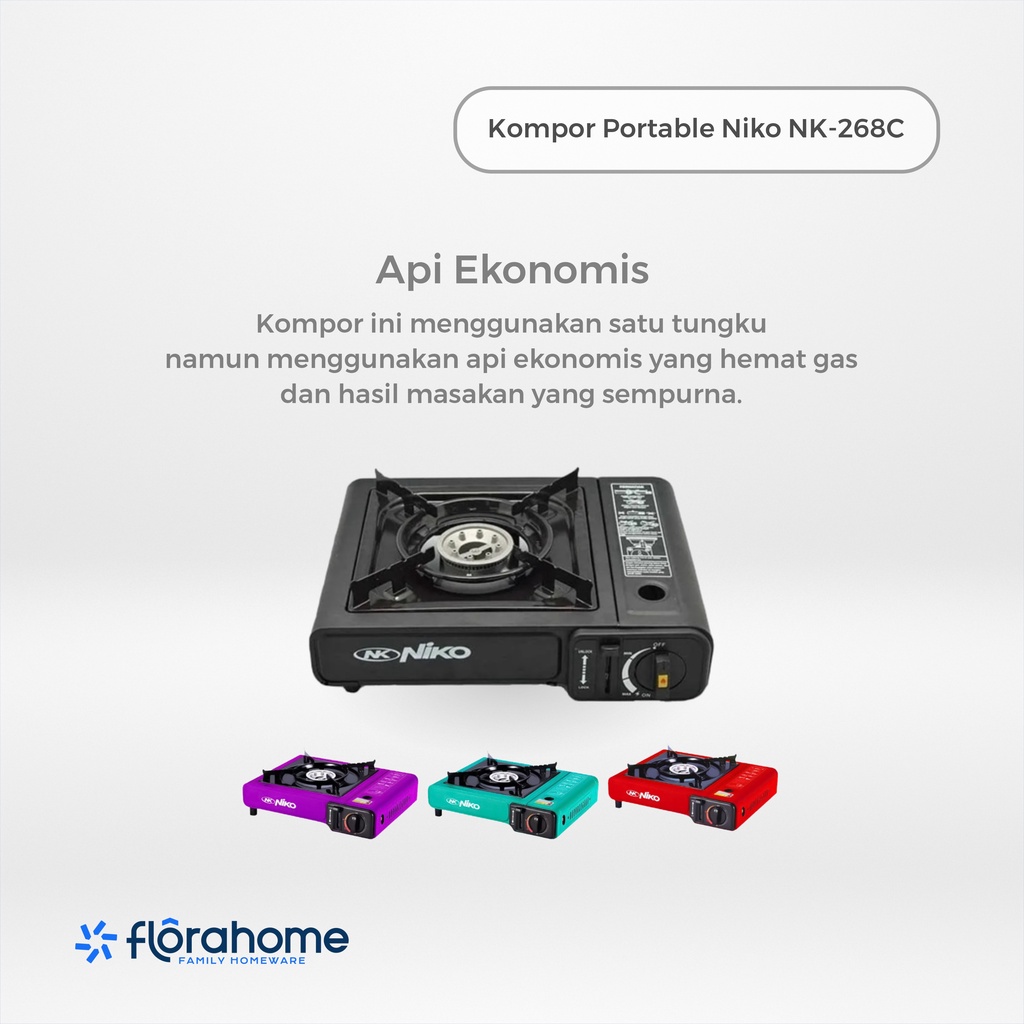 Jual Kompor Gas Portable ELC MK-Niko268C (Kompor Portable Niko NK-268C ...