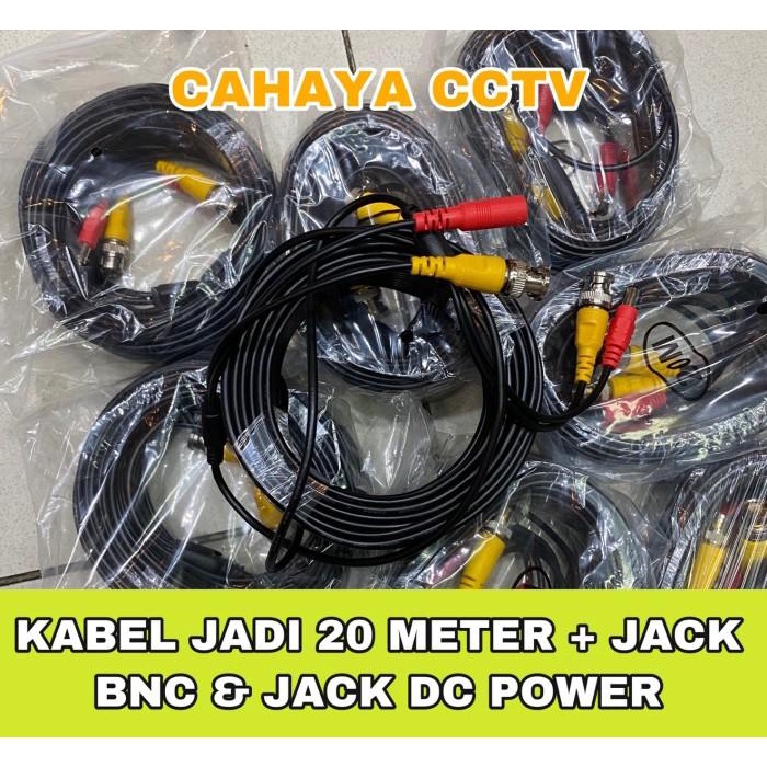 Jual Kabel Cctv Kabel Jadi 20 Meter + Jack / Kabel Jadi Cctv | Shopee ...