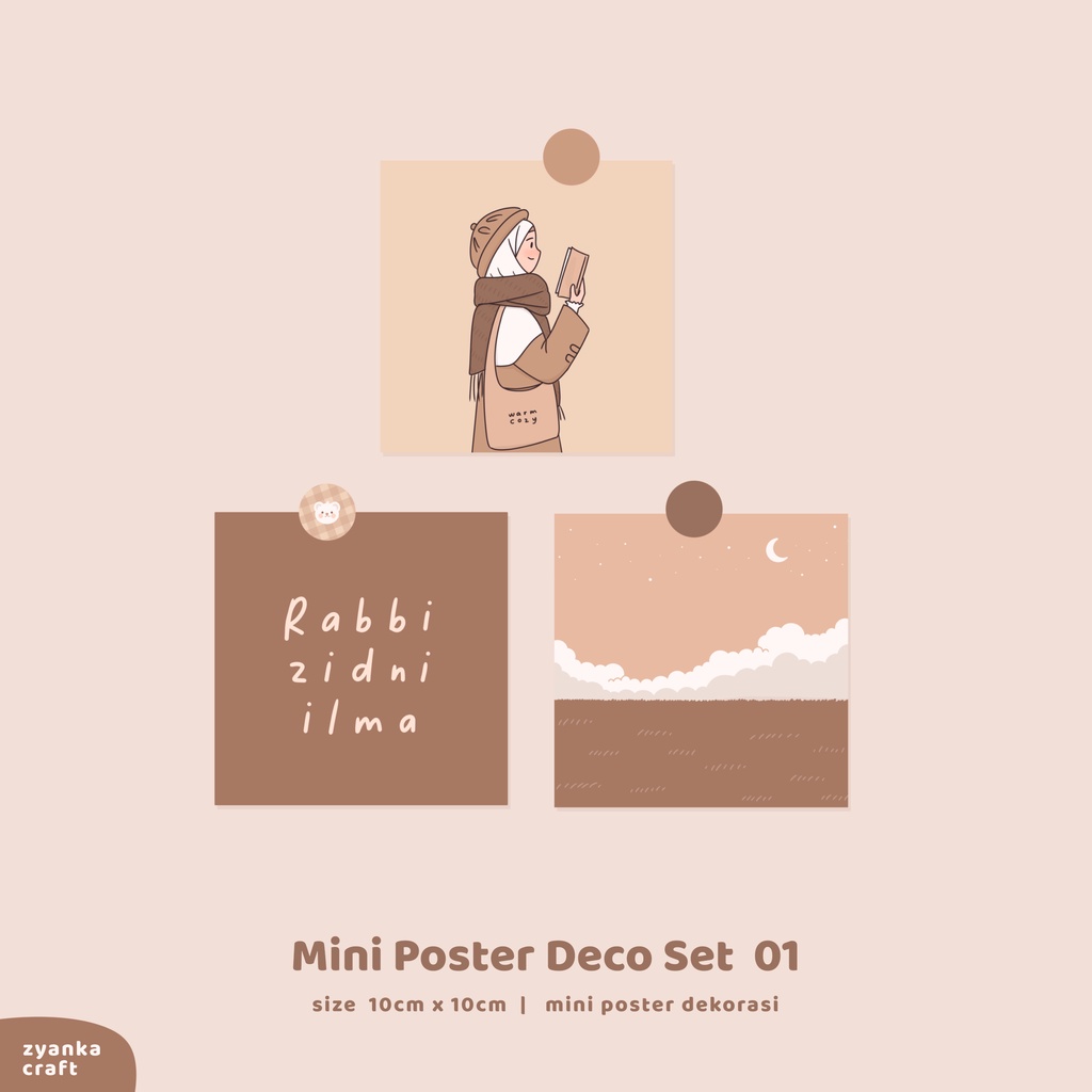 Jual Mini Poster Deco Set Series | Shopee Indonesia