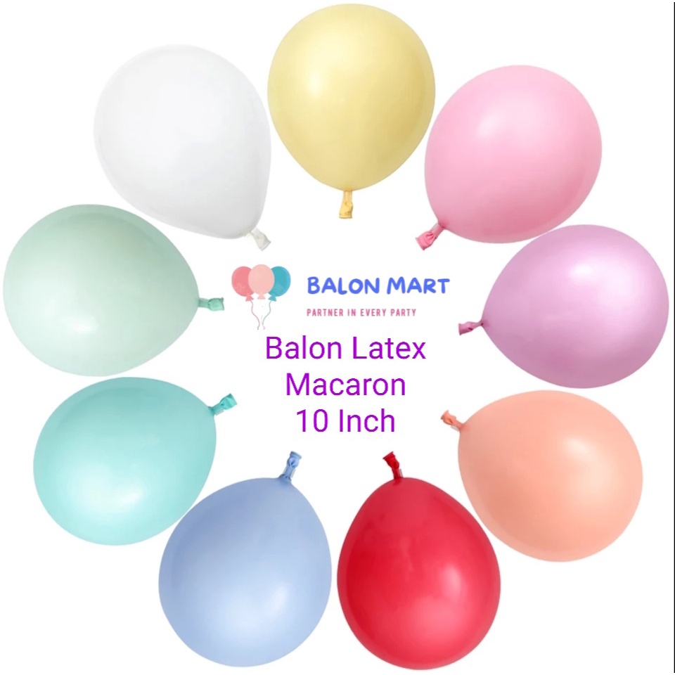 Jual Balon Latex Pastel/Macaron 10 Inch (satuan) | Shopee Indonesia