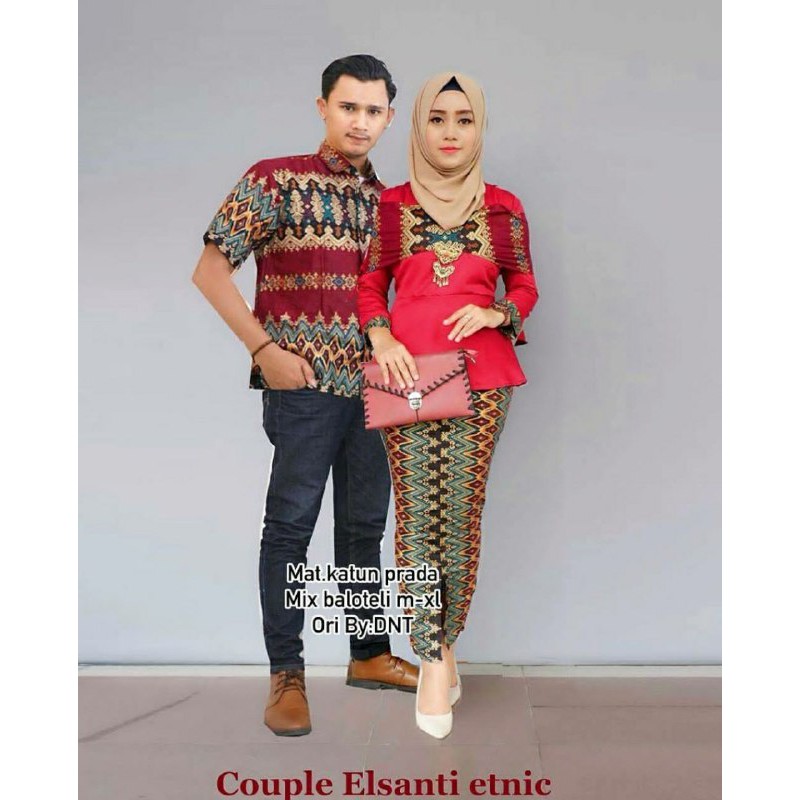 Jual Couple Elsanti Etnic Red (merah) | Shopee Indonesia