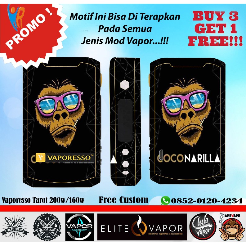 Jual Original Garskin Mod Vapor Vaporesso Tarot 200W / Pro 160W Motif ...