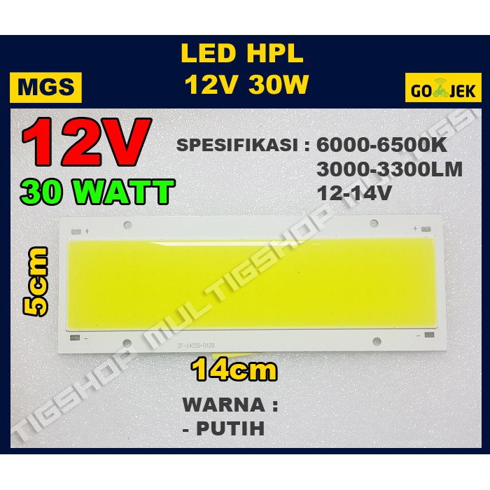 Jual LED HPL 12v 30w + Pendingin | Shopee Indonesia