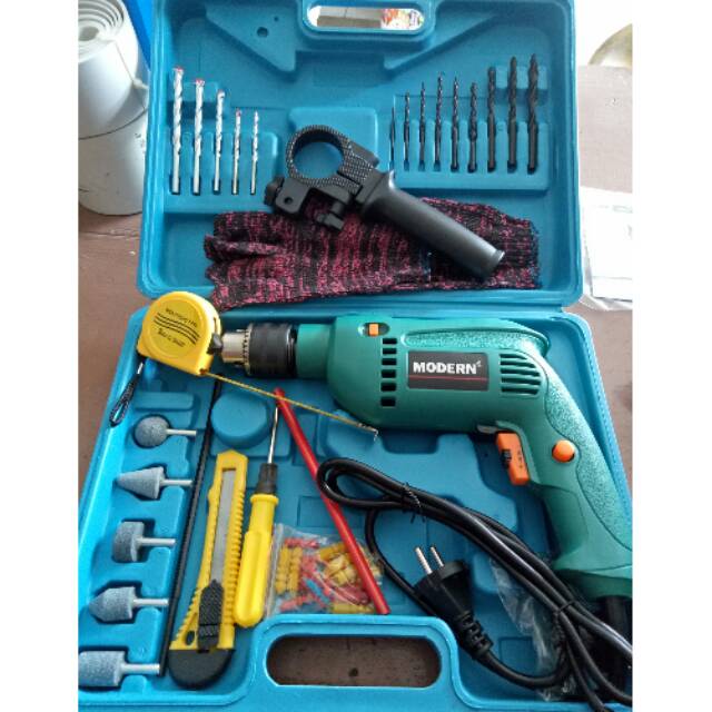 Jual Mesin bor set koper mesin bor listrik lengkap mata bor perkakas ...