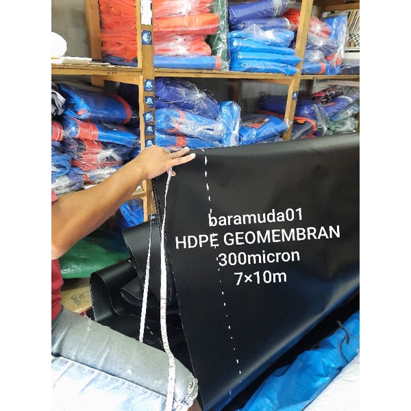 Jual Terpal kolam ikan 7×10m micron300 HDPE GEOMEMBRAN Kualitas terbaik ...