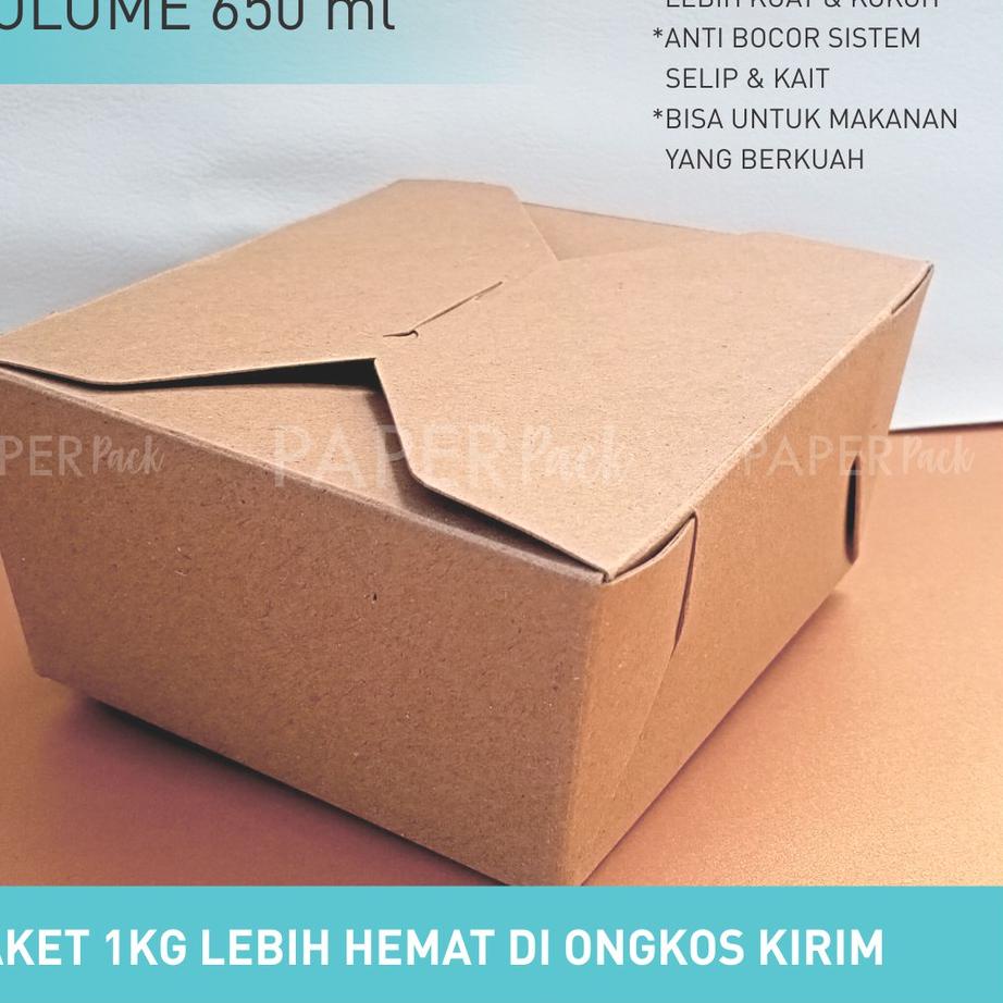 Jual TERLARIS FOOD PAIL M 325/PAPER RICE BOX/RICEBOWL/DUS MAKANAN/DUS ...