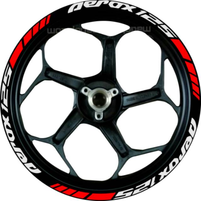Jual STIKER VELG MOTOR AEROX 125 UK VELG 14" | Shopee Indonesia