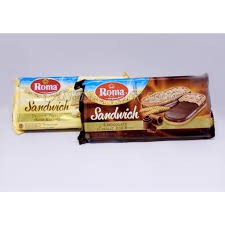 Jual ROMA SANDWICHI RASA COKLAT / PEANUT KRIM SELAI KACANG KUE KERING ...
