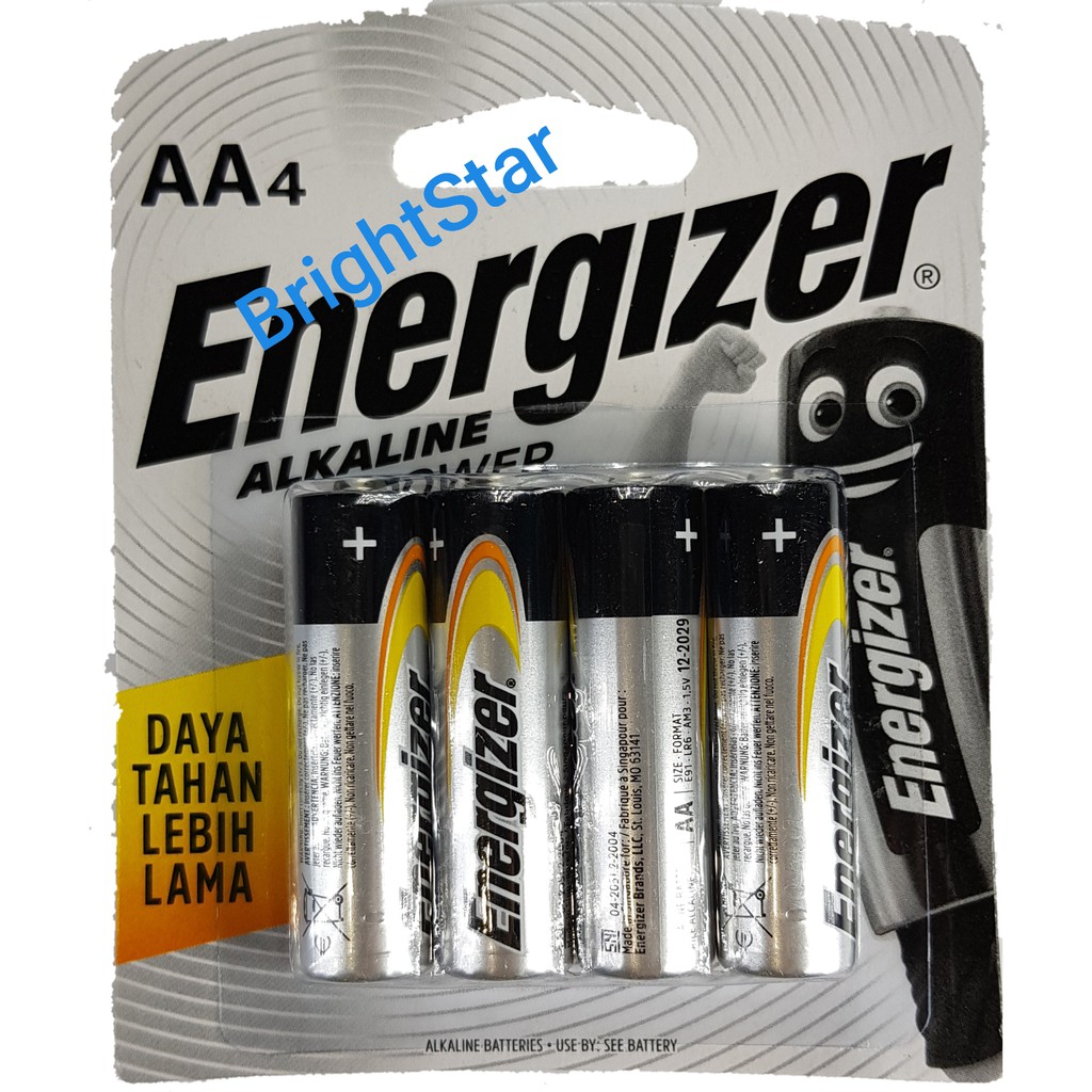 Jual Energizer Alkaline Power AA E91 LR6 (4 PCS/PACK) | Shopee Indonesia
