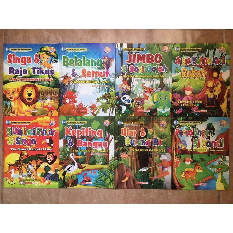 Jual Buku Dongeng Binatang Bilingual Anak | Singa & Raja Tikus ...