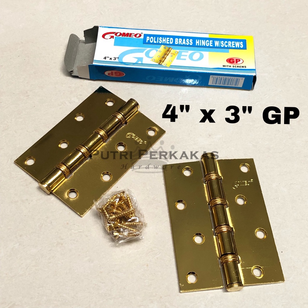 Jual Engsel Pintu Rumah Engsel Jendela Tebal Gomeo 4 inch GOLD | Shopee ...