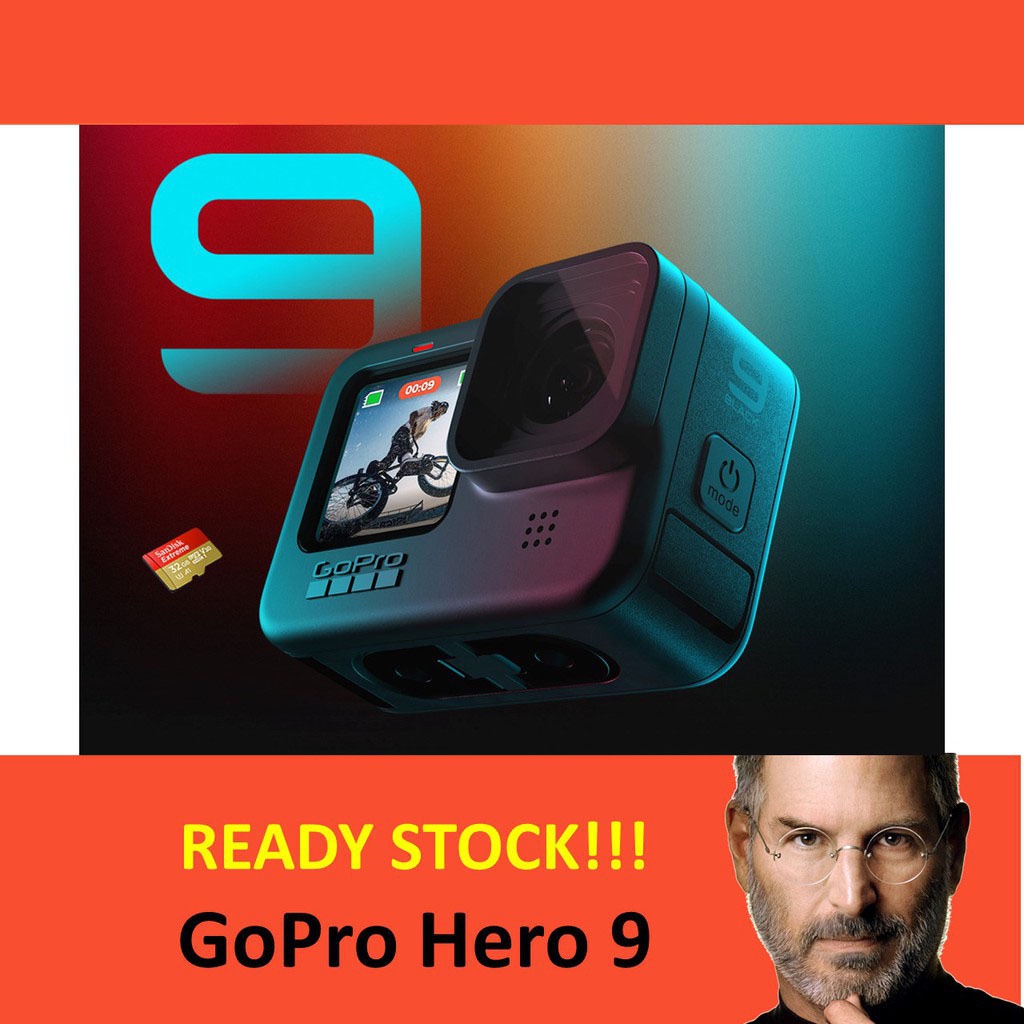 Jual GoPro Hero 9 | 10 Black 2021 Action Camera Go Pro 9 23MP 5K ...