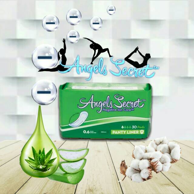 Jual Panty liner Angel secret ion care sanitary napkin 30 pads pembalut ...