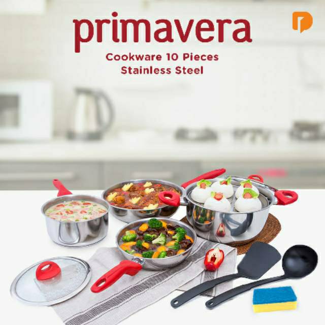 Jual Cookware set of 10pcs stainless steel | Shopee Indonesia