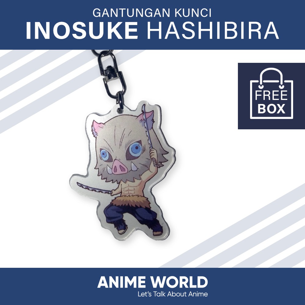 Jual Gantungan Kunci Anime - Inosuke Hashibira - Keychain Inosuke ...