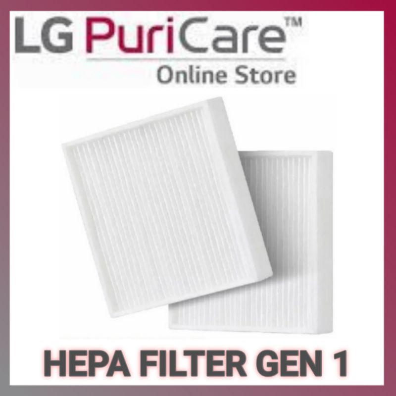 Jual Hepa Filter LG Puricare Wearable Air Purifier Gen 1 Original isi ...