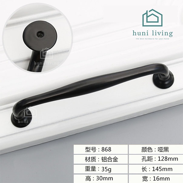 Jual Handle lemari Handle Hitam Tarikan Laci Minimalis Modern Bulat ...