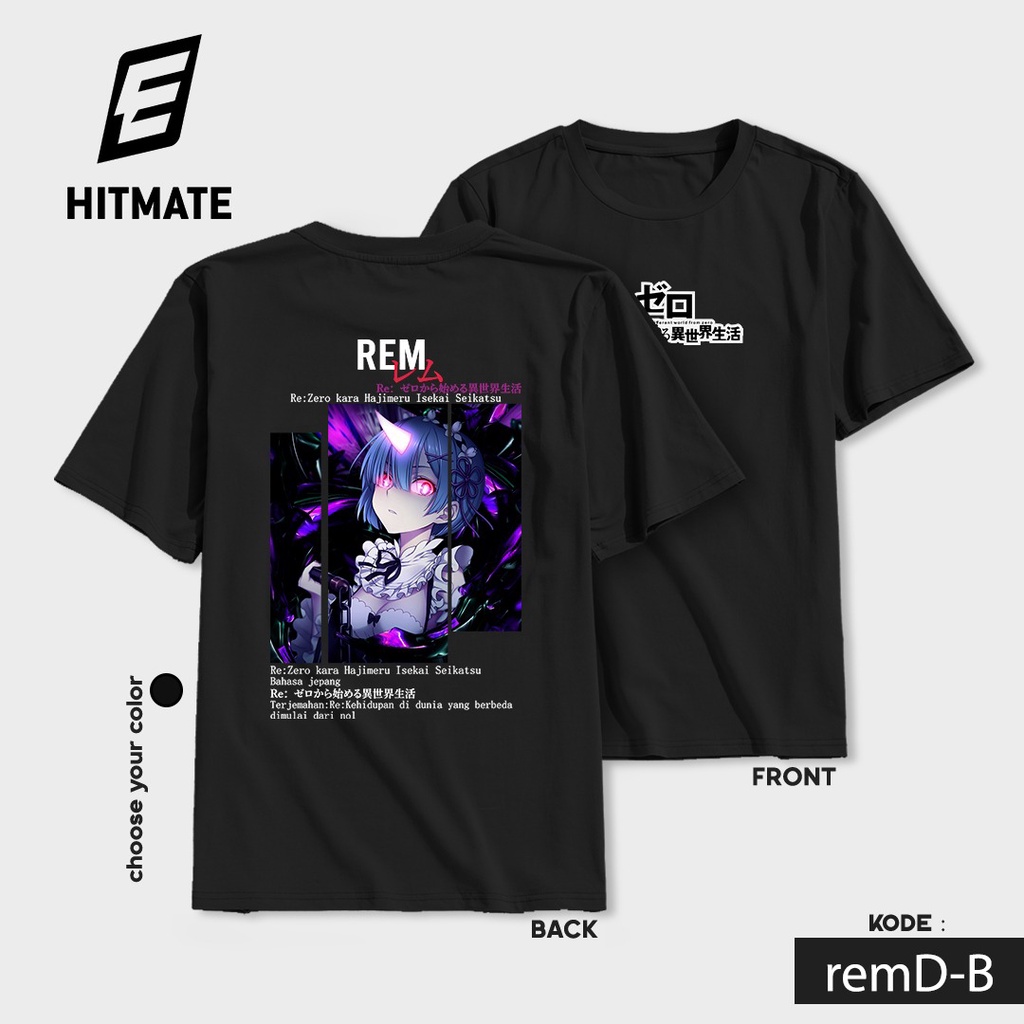 Jual Kaos Anime Rem D Zero Two 02 Darling In The Franxx Japan Style ...