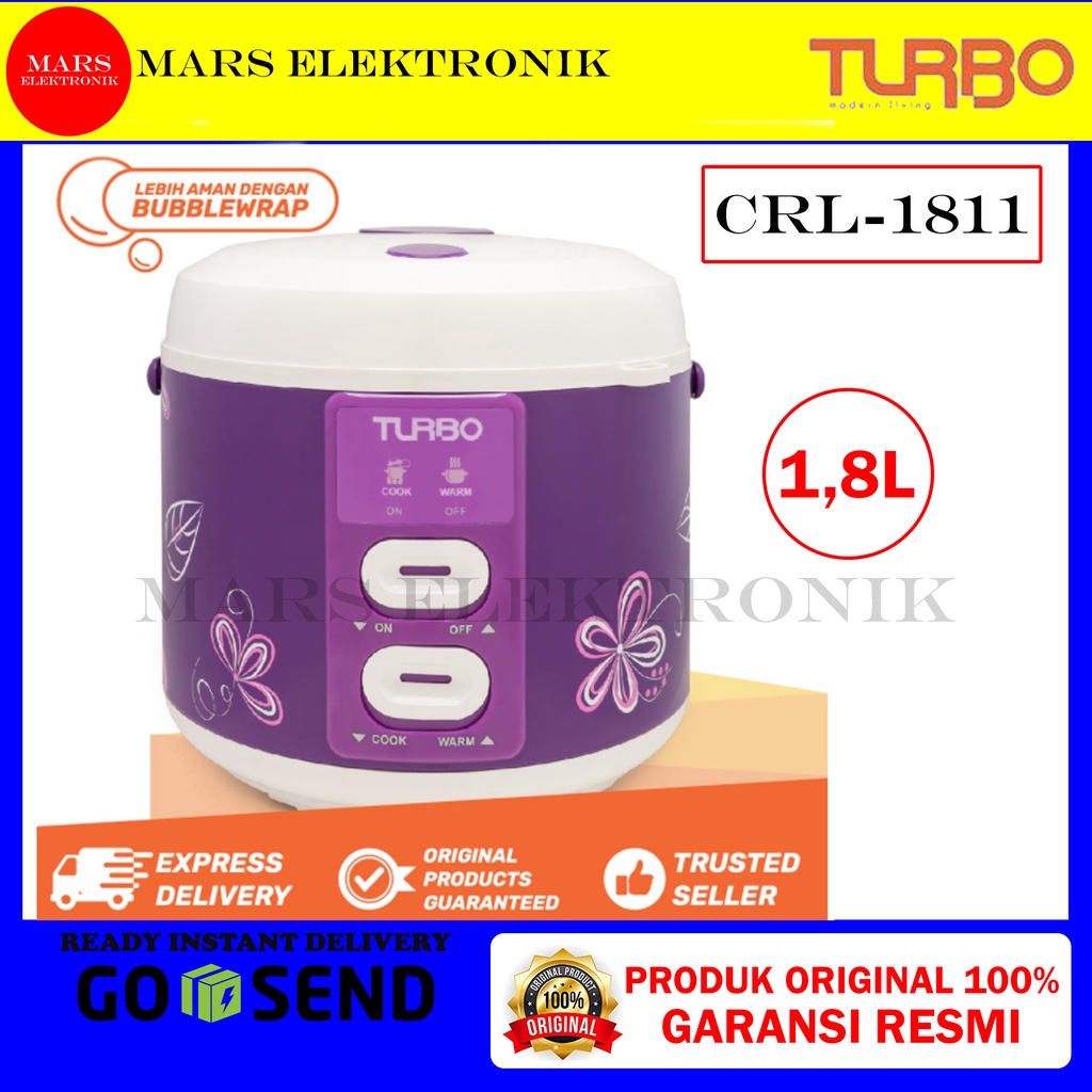 Jual RICE COOKER TURBO CRL-1188 / KAPASITAS 1,8 LITER / CRL 1188 ...