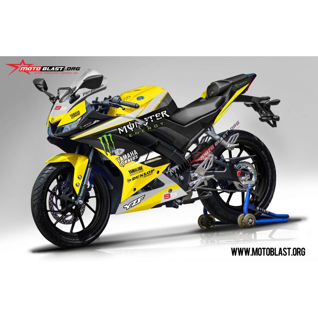 Jual Decal Sticker Motor Motoblast - R15 V3 Livery WSBK Yamaha Grave ...