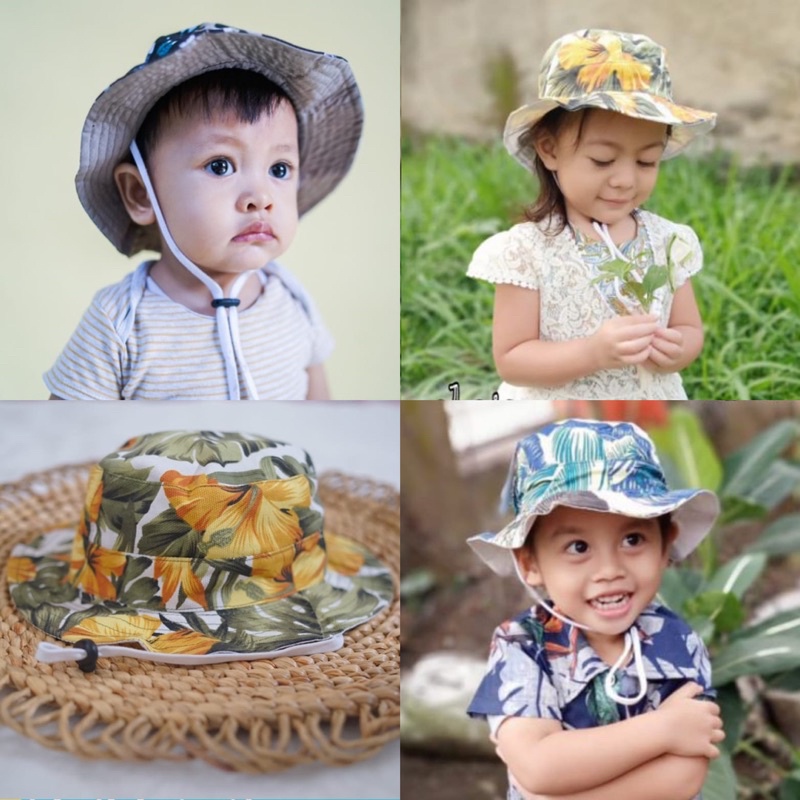 Jual Vania Kids TOPI ANAK BUCKET HAT MODEL RIMBA JUNGLE KANVAS PREMIUM ...