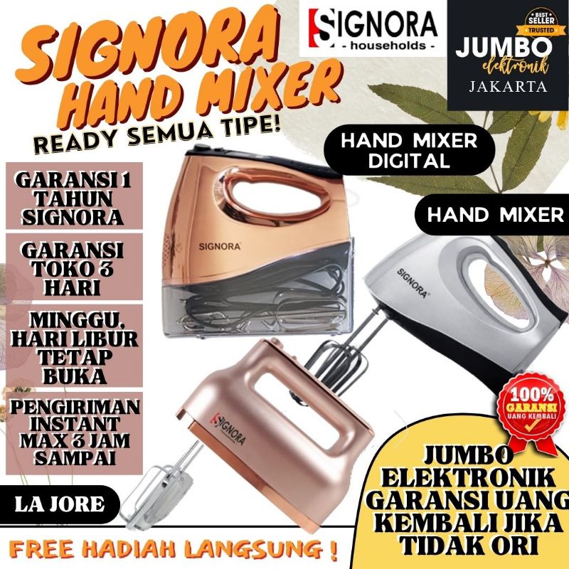 Jual Signora Hand Mixer La Jore Signora Hand Mixer Digital Garansi ...