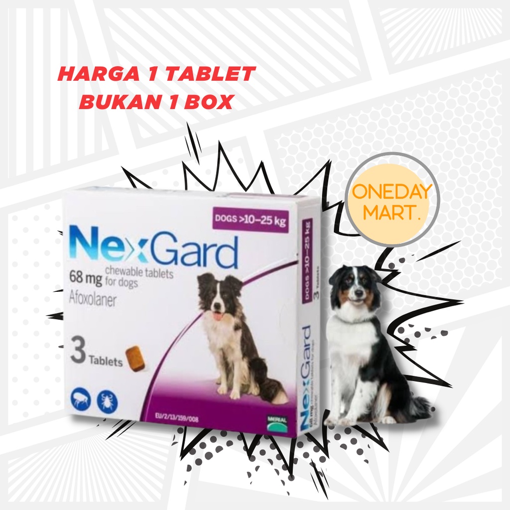 Jual NEXGARD OBAT KUTU ANJING PALING AMPUH / 10-25 KG | Shopee Indonesia
